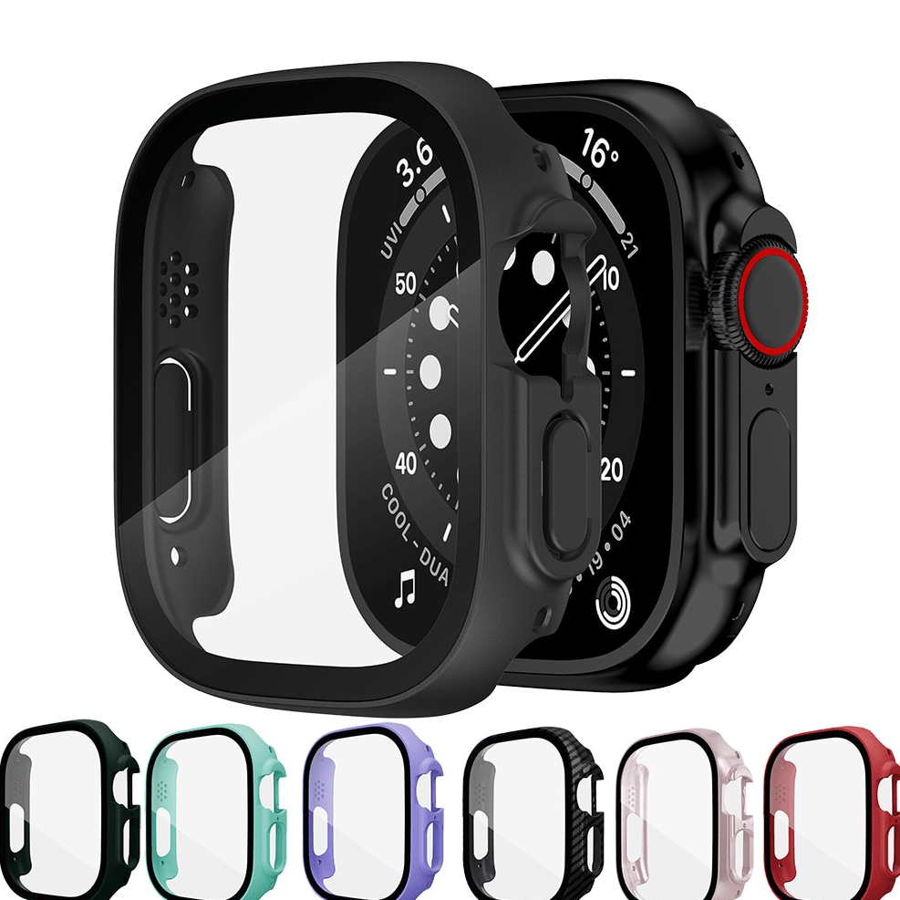 Case For Apple Watch - Large Tempered Glass Protective iWatch Cover ...